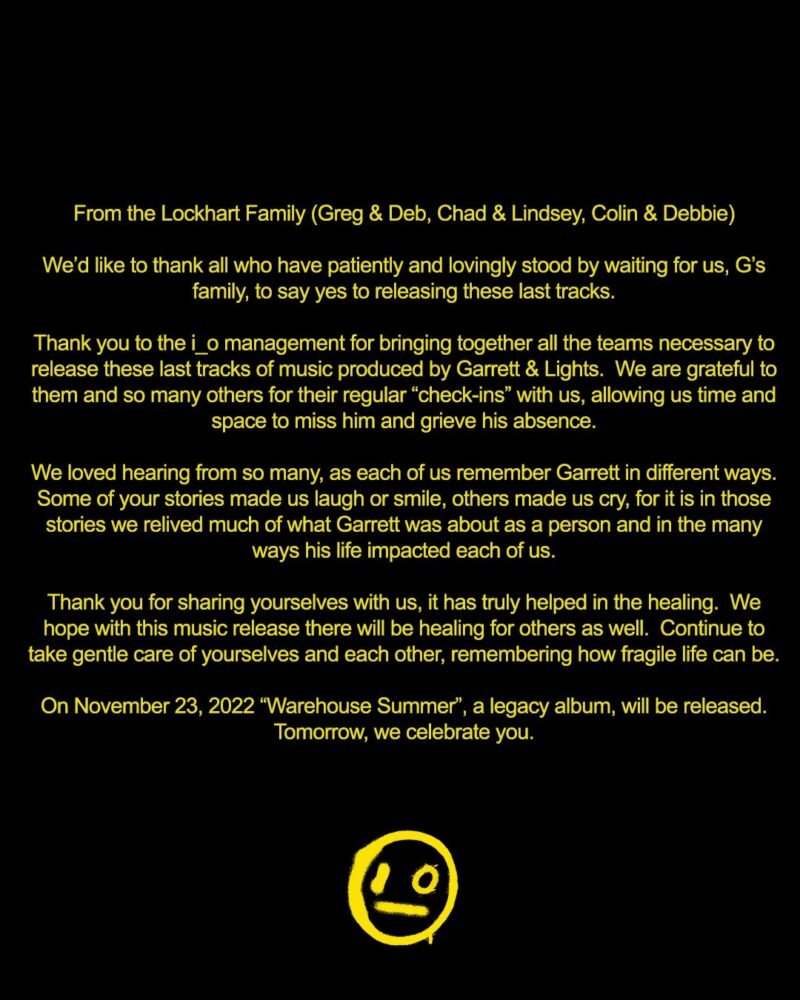 La familia de I_O anunció el lanzamiento de “Warehouse Summer”, un ...